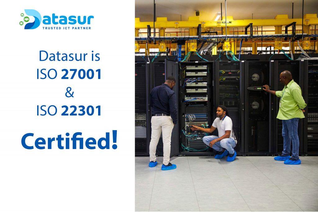 Datasur is ISO 27001 & ISO 22301 Certified! - Datasur